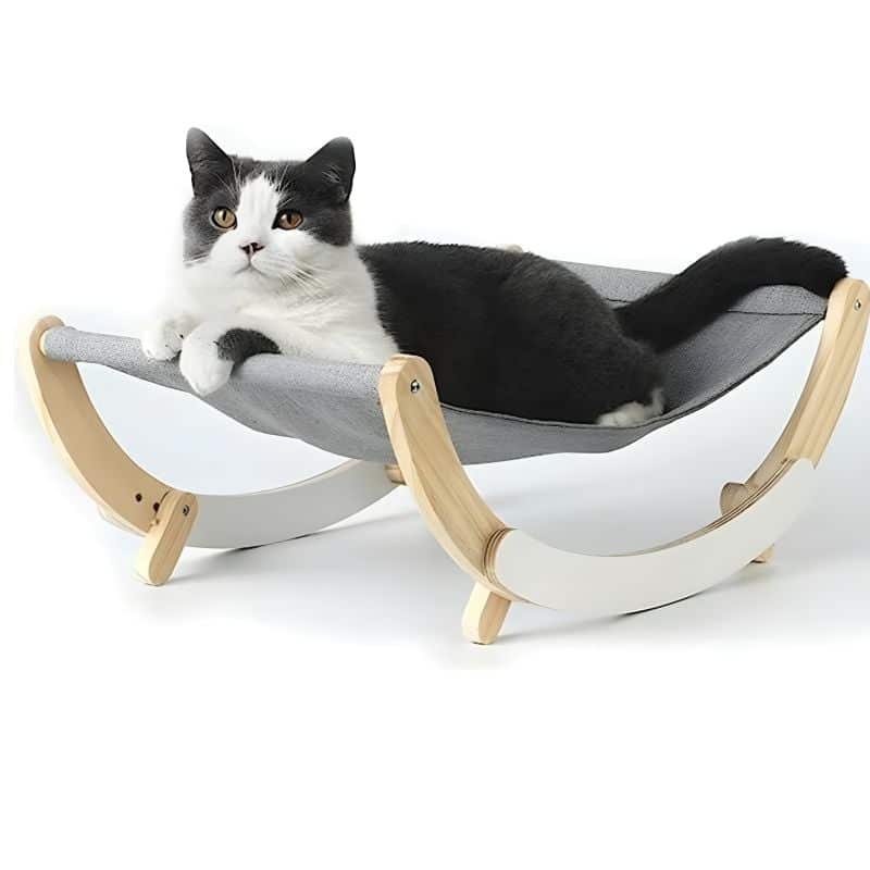 Hamac en bois pour chat - Chatmouillé